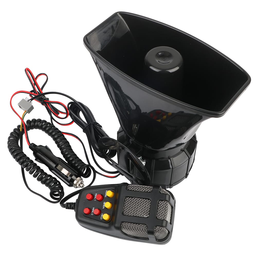 Sirena Megáfono Para Carros 12 VDC. 120 DB, 100W. - Vimael S.A